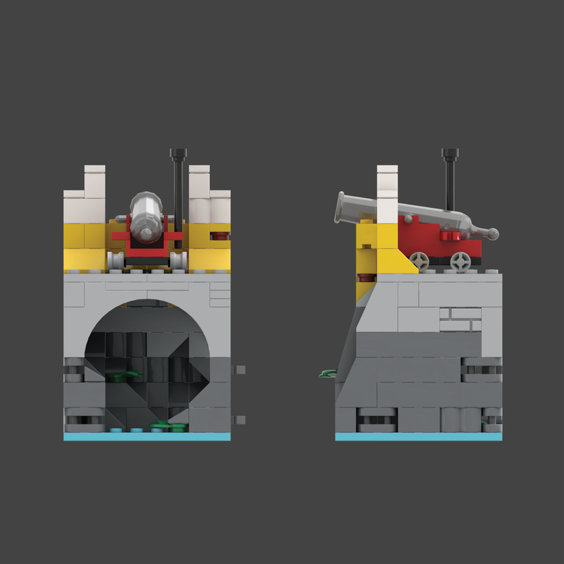 LEGO MOC Cannon Wall Expansion: Eldorado Fortress (10320) by ...