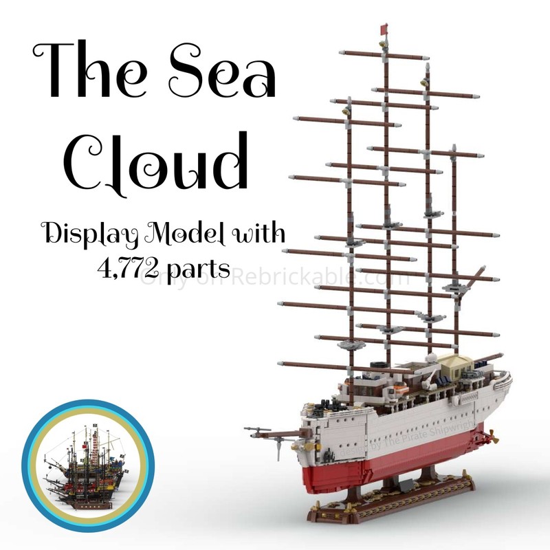LEGO MOC-195937 Sea Cloud | Historic Display Model by The Pirate ...