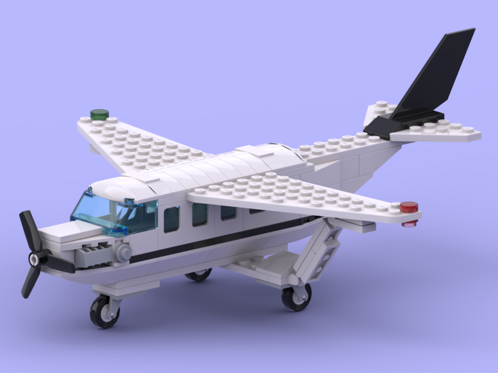 LEGO MOC Small Cargo Plane (Extended) by earth_girl | Rebrickable ...