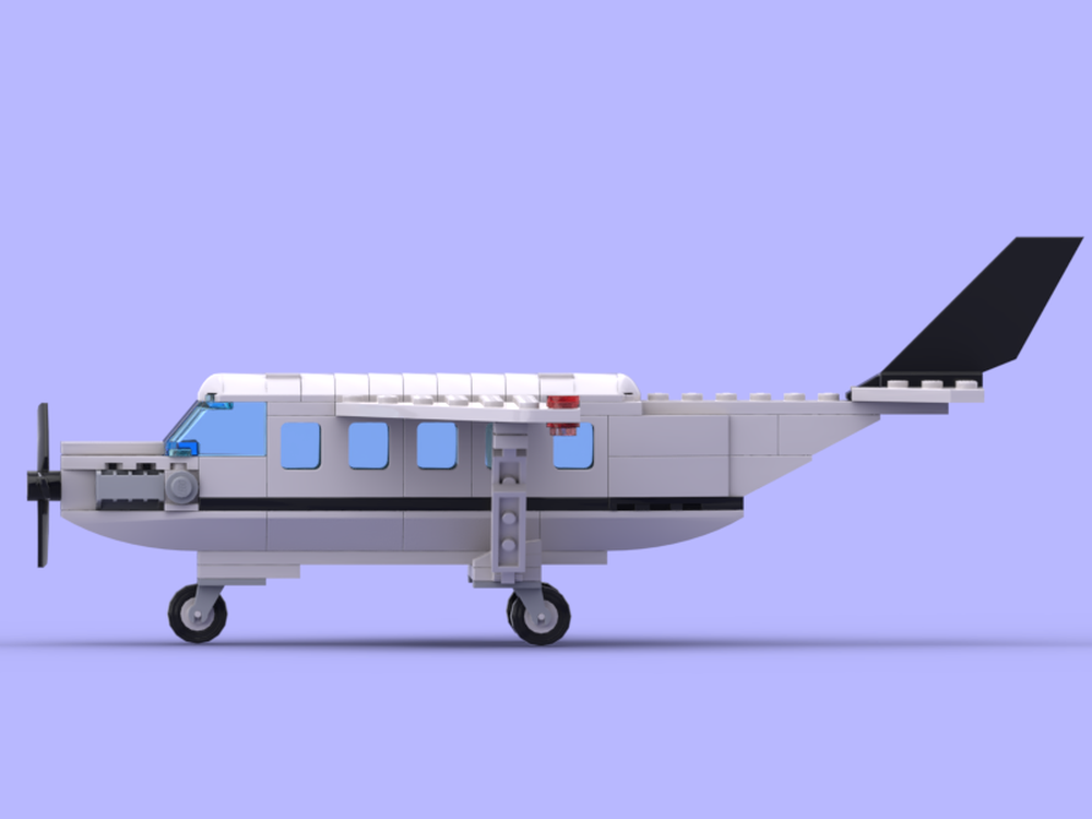 LEGO MOC Small Cargo Plane (Extended) by earth_girl | Rebrickable ...