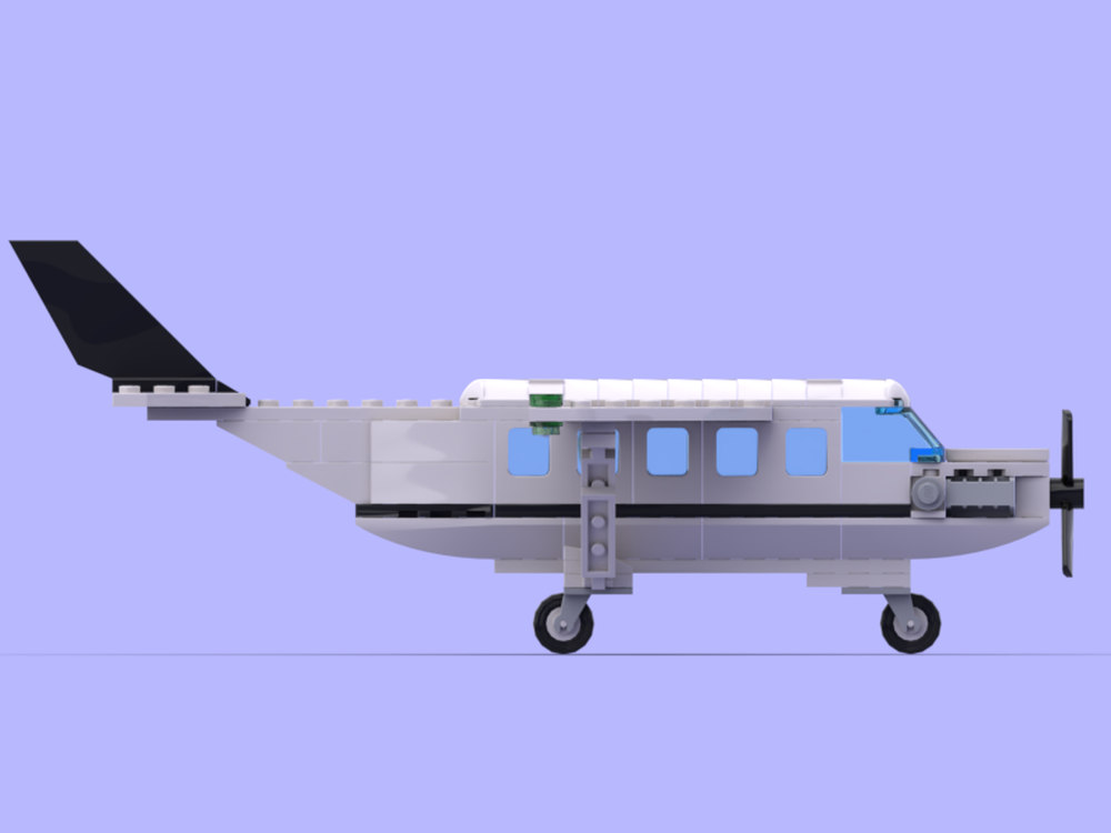 LEGO MOC Small Cargo Plane (Extended) by earth_girl | Rebrickable ...