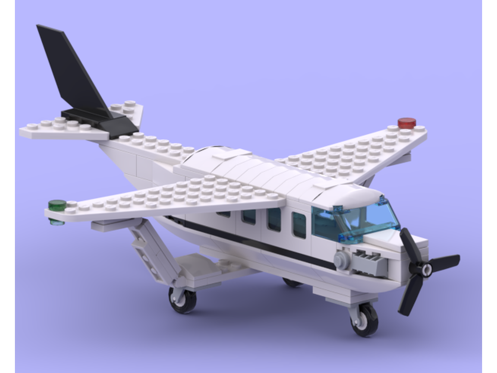 LEGO MOC Small Cargo Plane (Extended) by earth_girl | Rebrickable ...