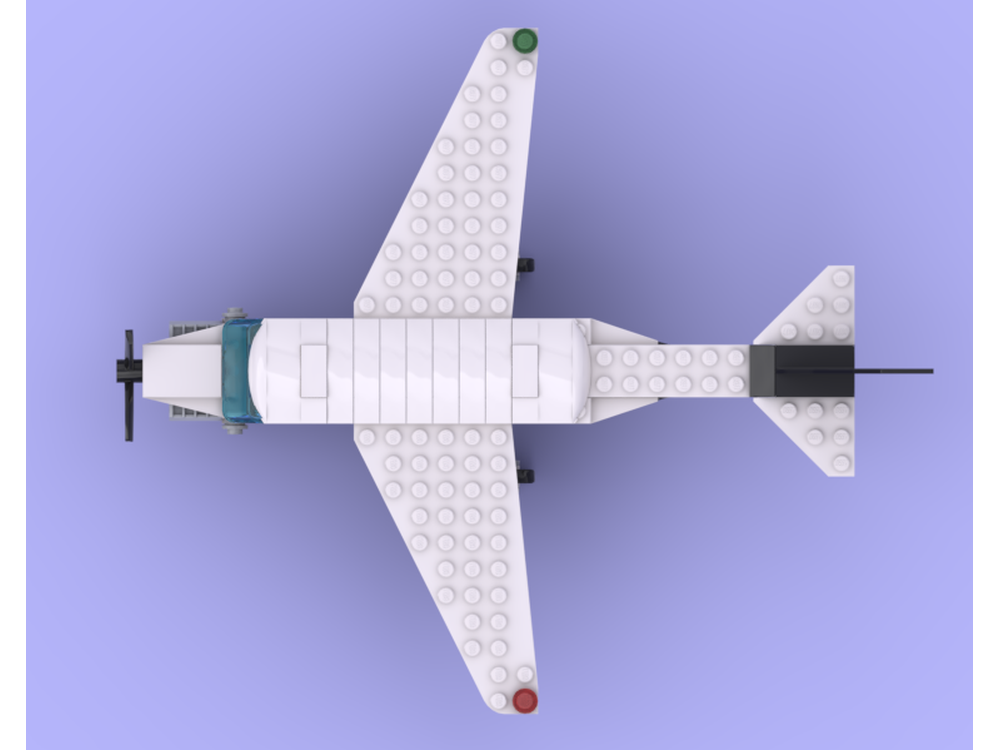 LEGO MOC Small Cargo Plane (Extended) by earth_girl | Rebrickable ...