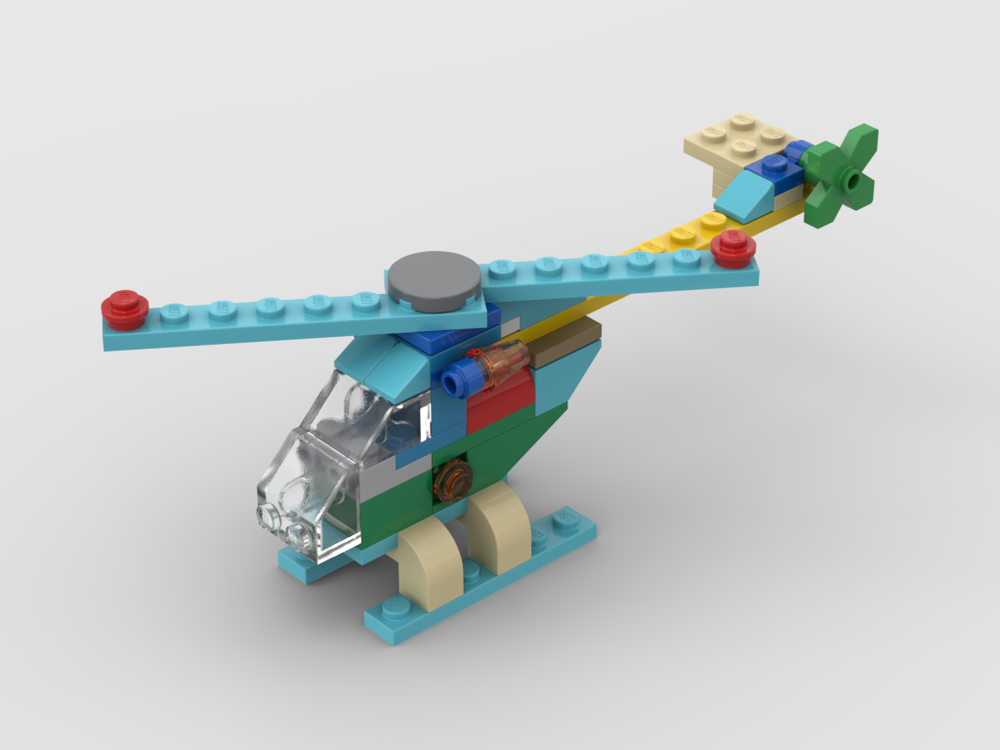 LEGO MOC 10698 - Mini Helicopter by ChiLegGodt | Rebrickable - Build ...