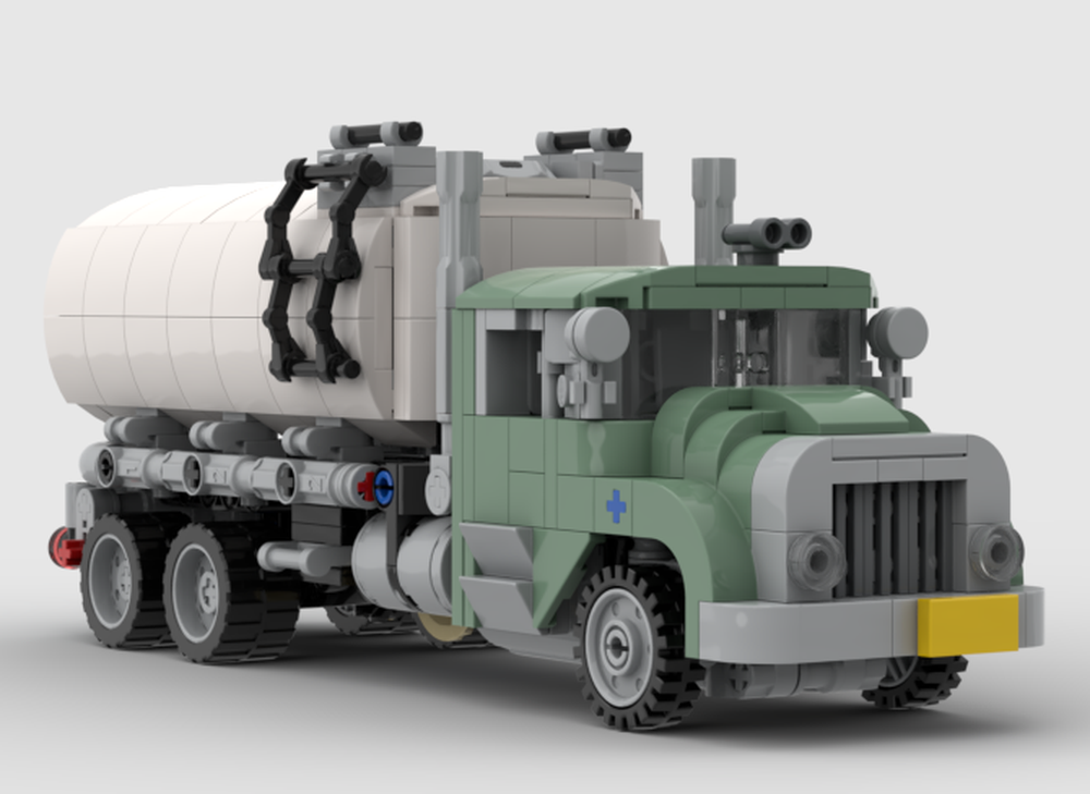 LEGO MOC RC Minifigure Scale Tanker Truck "Rolf" by Triplos05 | Rebrickable - Build with LEGO
