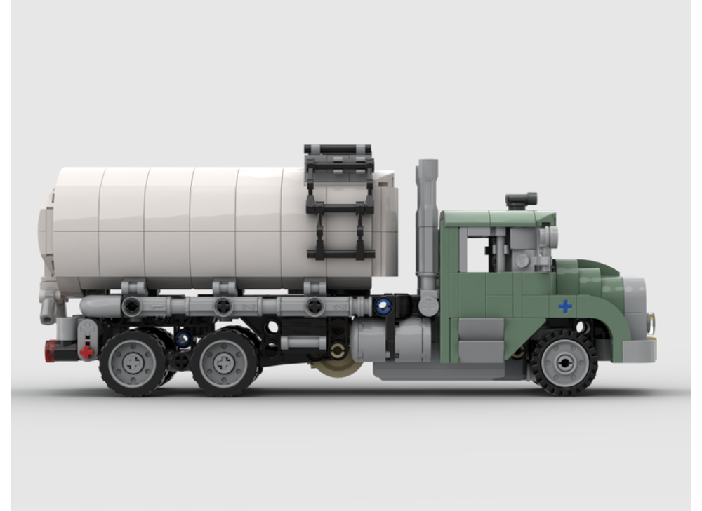 LEGO MOC RC Minifigure Scale Tanker Truck "Rolf" by Triplos05 | Rebrickable - Build with LEGO