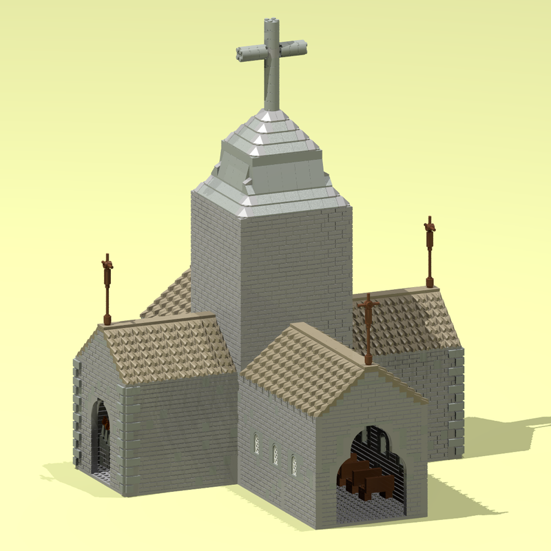 LEGO MOC Medieval Church by Bricksideas | Rebrickable - Build with LEGO