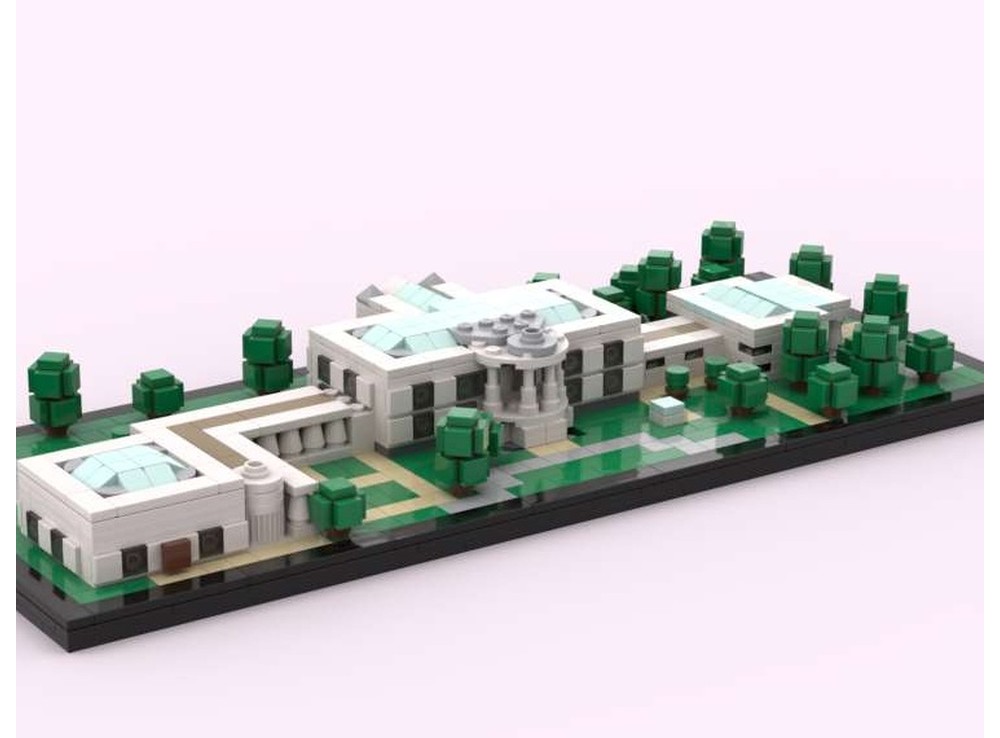 Lego Moc White House Diorama By Mateilego Rebrickable Build With Lego