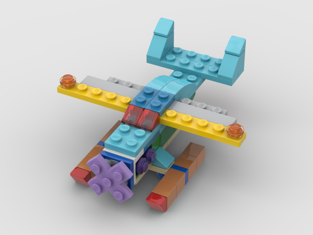 LEGO MOC 10698 - Sea Plane by ChiLegGodt | Rebrickable - Build with LEGO