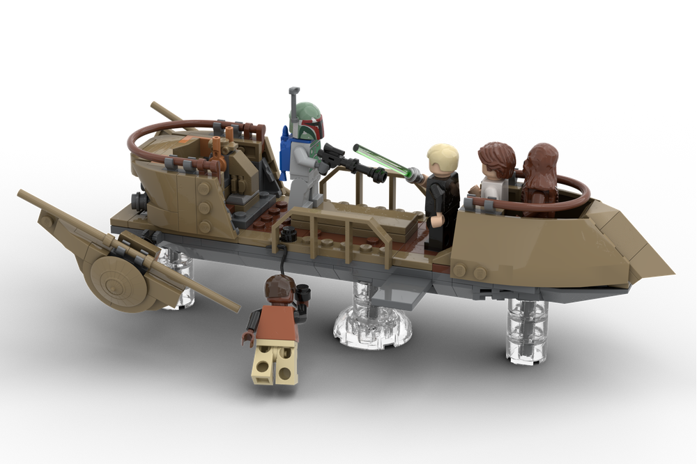Lego Moc Upgraded Desert Skiff By Renk Rebrickable Build With Lego
