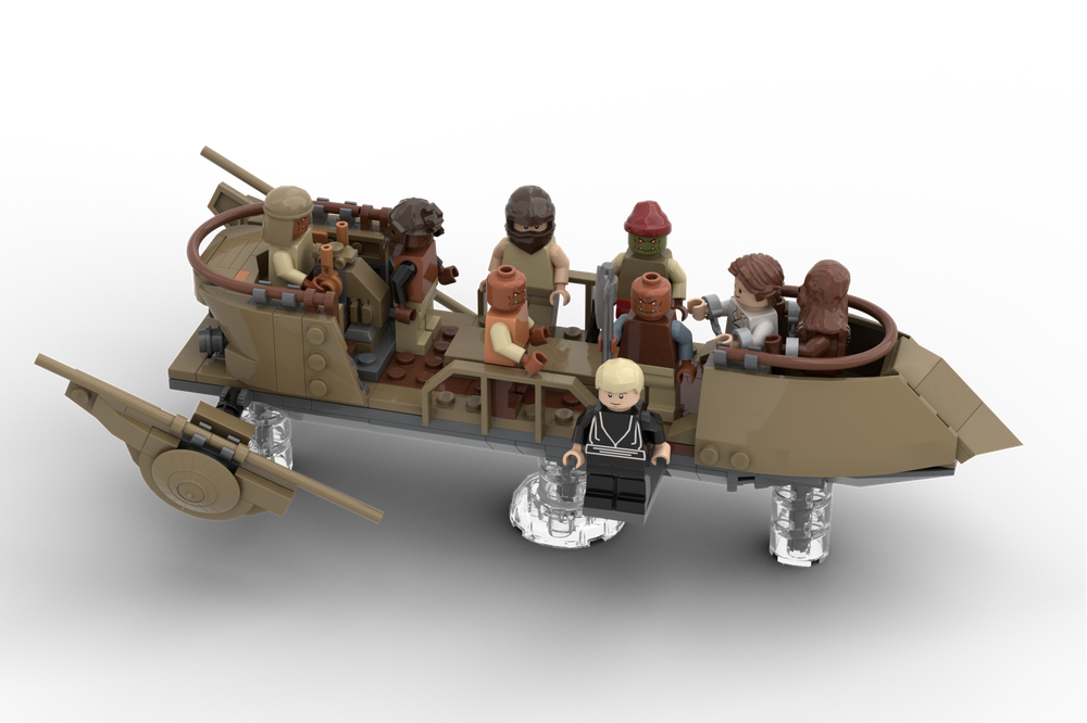 Lego Moc Upgraded Desert Skiff By Renk Rebrickable Build With Lego