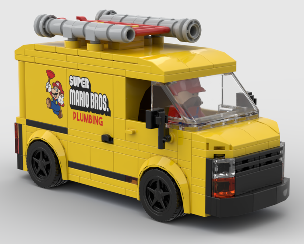 LEGO MOC Mario's Van 6 stud by pedroportelaneto | Rebrickable - Build ...