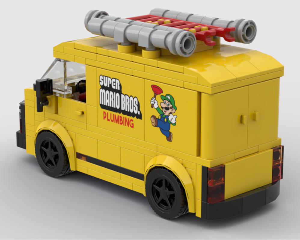 LEGO MOC Mario's Van 6 stud by pedroportelaneto | Rebrickable - Build ...