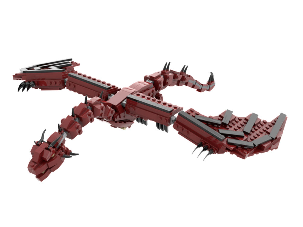 LEGO MOC Smaug the Terrible by FyreDragon | Rebrickable - Build with LEGO
