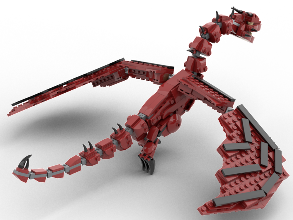 Lego Moc Smaug The Terrible By Fyredragon Rebrickable Build With Lego