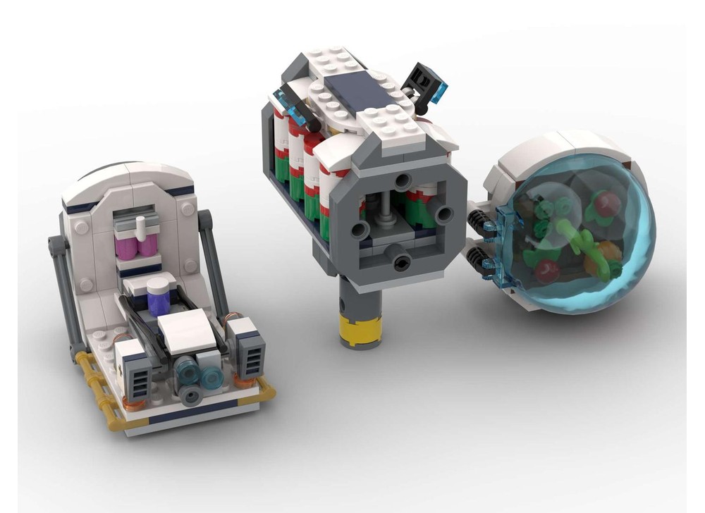 Lego Moc Add On´s For 60349 Lunar Space Station 60350 Lunar Research