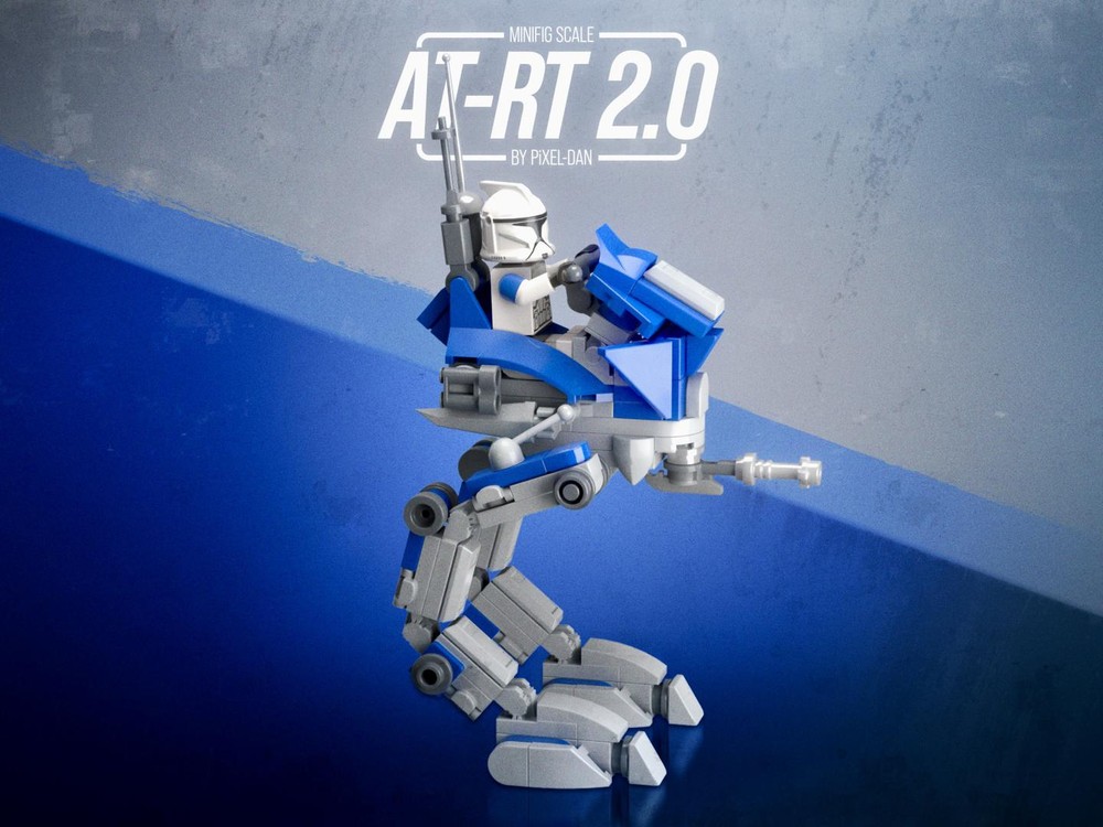 LEGO MOC PiXEL-DAN AT-RT WALKER 2024 - MINIFIG SCALE - 501st, 442nd ...