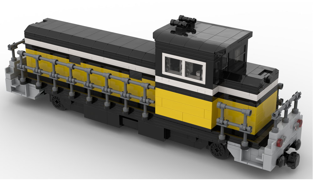 LEGO MOC Diesel locomotive - SNCF Class Y 8000 by Mimi68 | Rebrickable - Build with LEGO