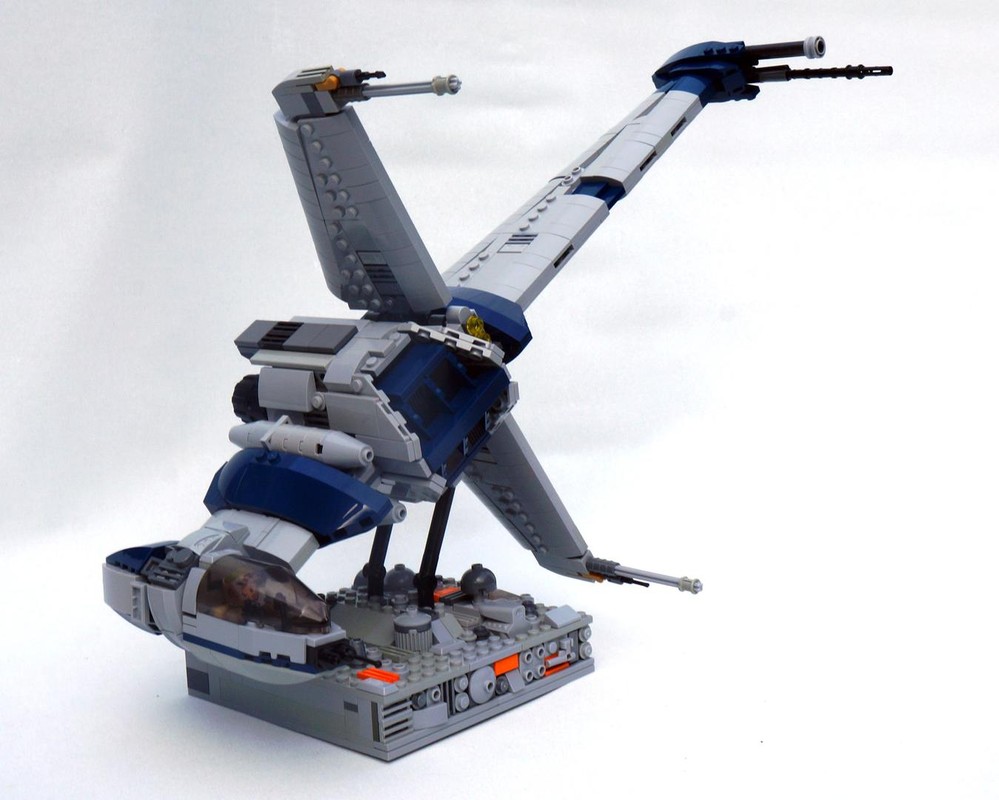 LEGO MOC B-Wing Fighter - Blue Squadron by Paulmanaitor | Rebrickable ...