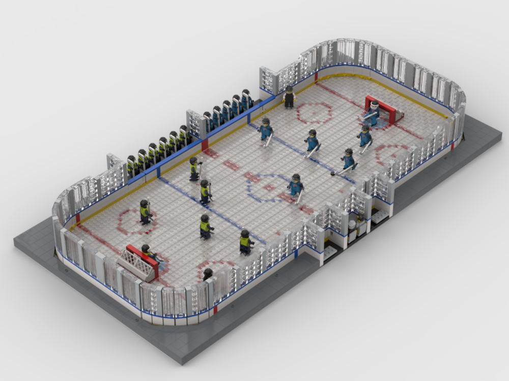 LEGO MOC Hockey Rink (Updated) by Brick Studs | Rebrickable - Build ...