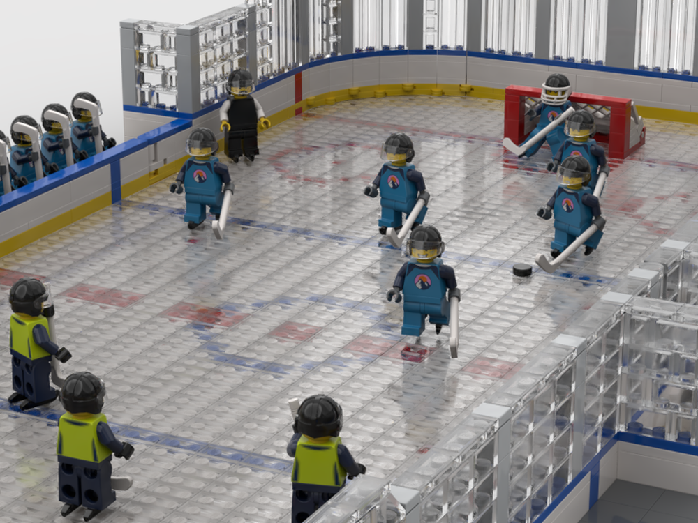 LEGO MOC Hockey Rink (Updated) by Brick Studs | Rebrickable - Build ...