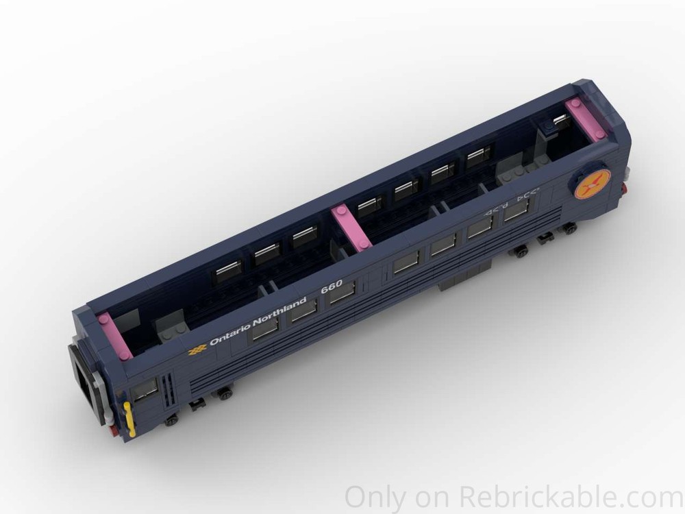 Lego Moc Ontario Northland Passenger Coach By Tocreations