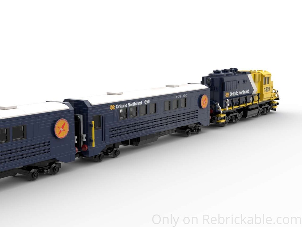 Lego Moc Ontario Northland Passenger Coach By Tocreations