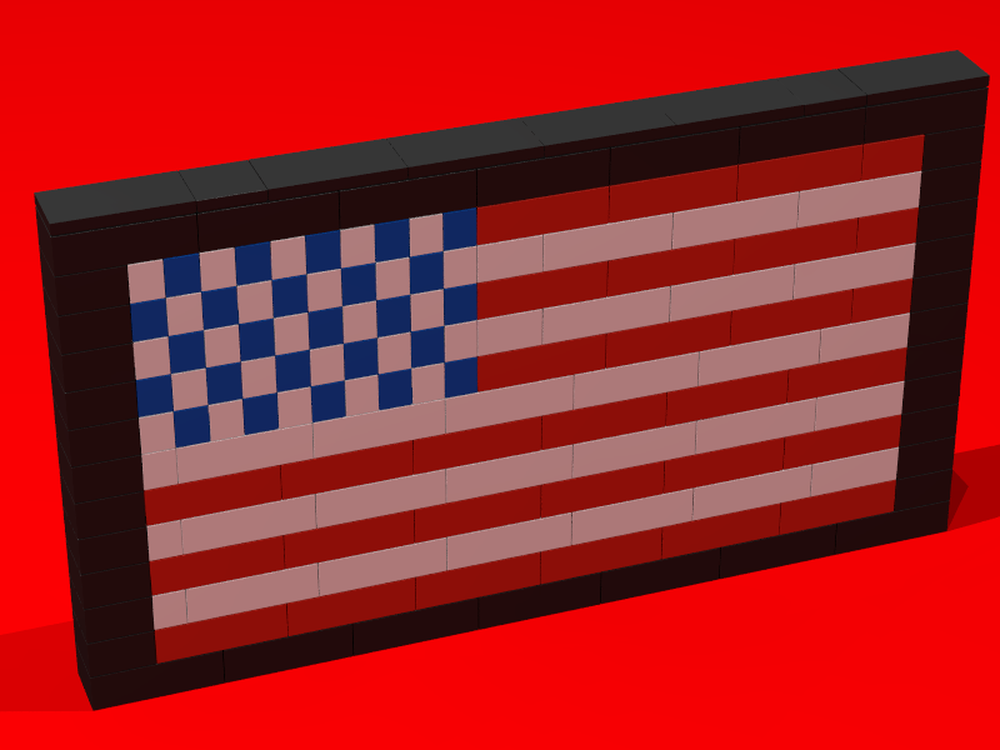 LEGO MOC USA Flag by BoKatan1945 | Rebrickable - Build with LEGO