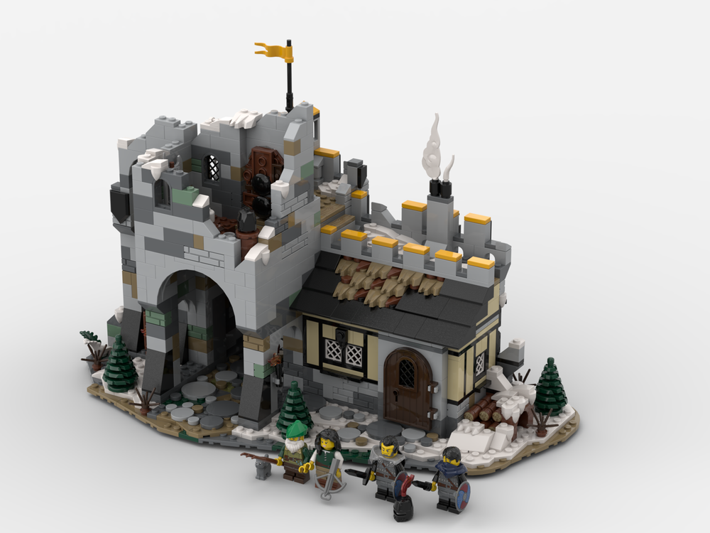 LEGO MOC Destroyed Gate by PeterLirken | Rebrickable - Build with LEGO