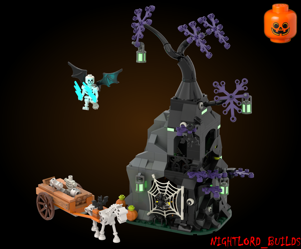 LEGO MOC Spooky Halloween Witch Hut by Nightlord_Builds | Rebrickable ...