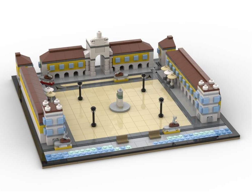 LEGO MOC Commerce Square, Lisbon, Portugal by ansago79 | Rebrickable ...