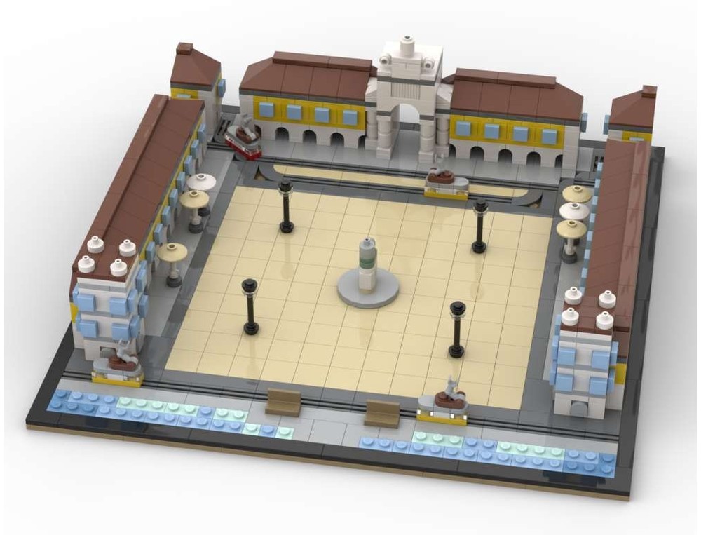 LEGO MOC Commerce Square, Lisbon, Portugal by ansago79 | Rebrickable ...