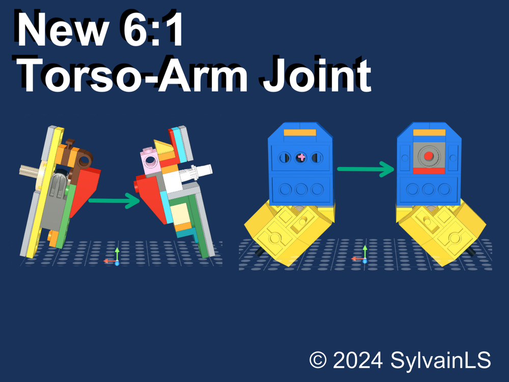 LEGO MOC [MOD] 6:1 Arm click-joints by SylvainLS | Rebrickable - Build ...