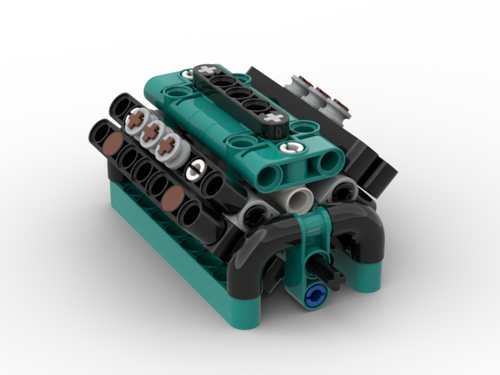 Lego Moc V6 Engine By Bd Technic Rebrickable Build With Lego