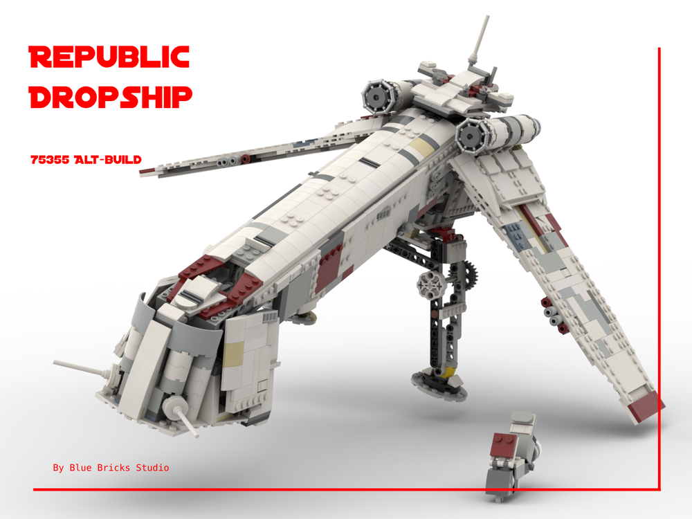 LEGO MOC-196169 75355 Republic Dropship by Blue Bricks | Rebrickable ...