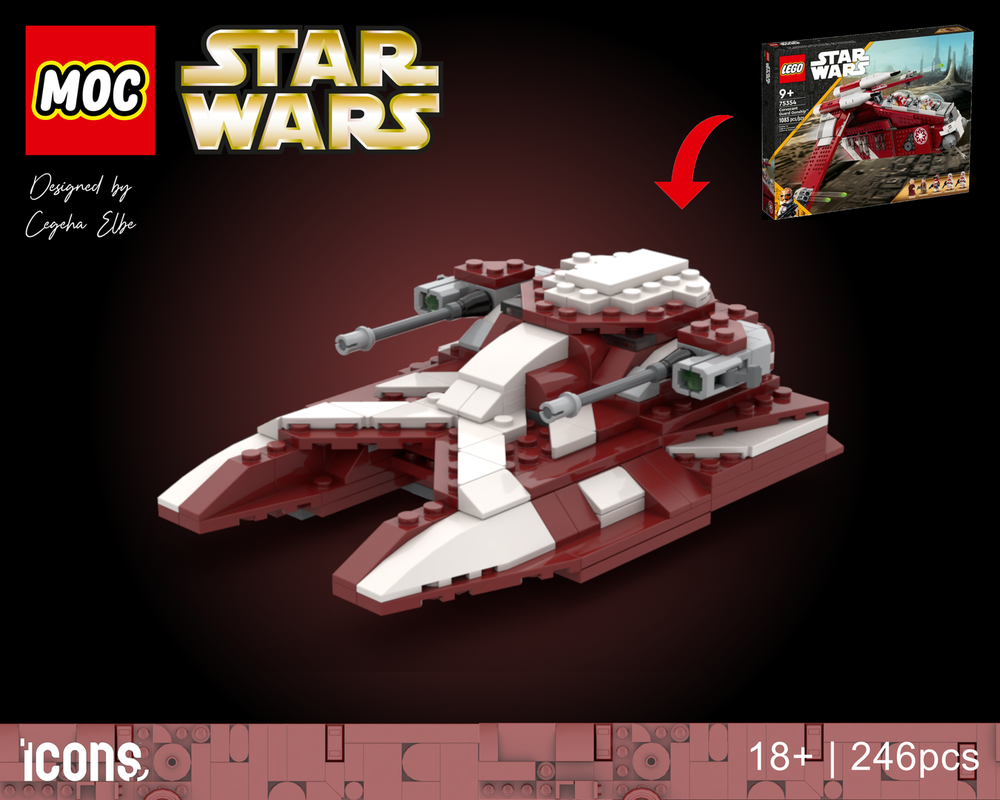 LEGO MOC Tx-130 fighter tank by Cegeha Elbe | Rebrickable - Build with LEGO