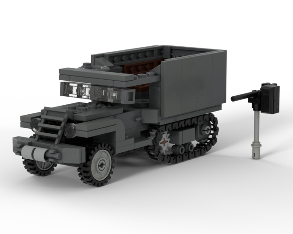 LEGO MOC M3 Halftrack V3 by ZaneWC | Rebrickable - Build with LEGO