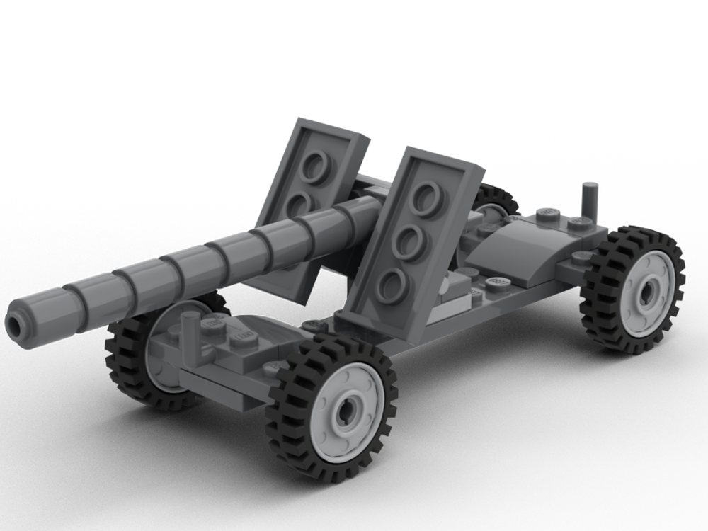 LEGO MOC Mounted PAK 43 Gun by tomko1t | Rebrickable - Build with LEGO