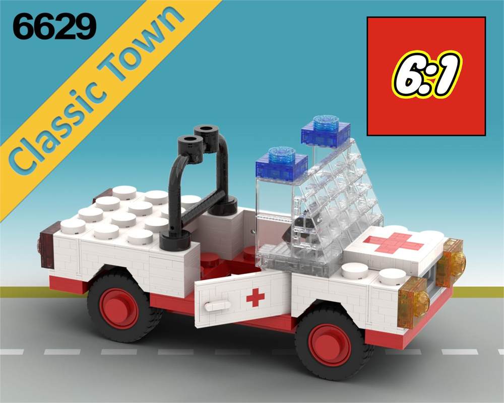 LEGO MOC 6629 Up-Scaled ambulance by Briquoleur | Rebrickable - Build with LEGO