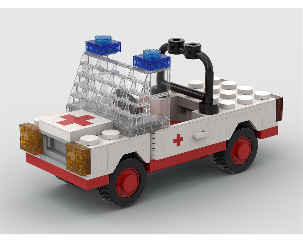 LEGO MOC 6629 Up-Scaled ambulance by Briquoleur | Rebrickable - Build ...