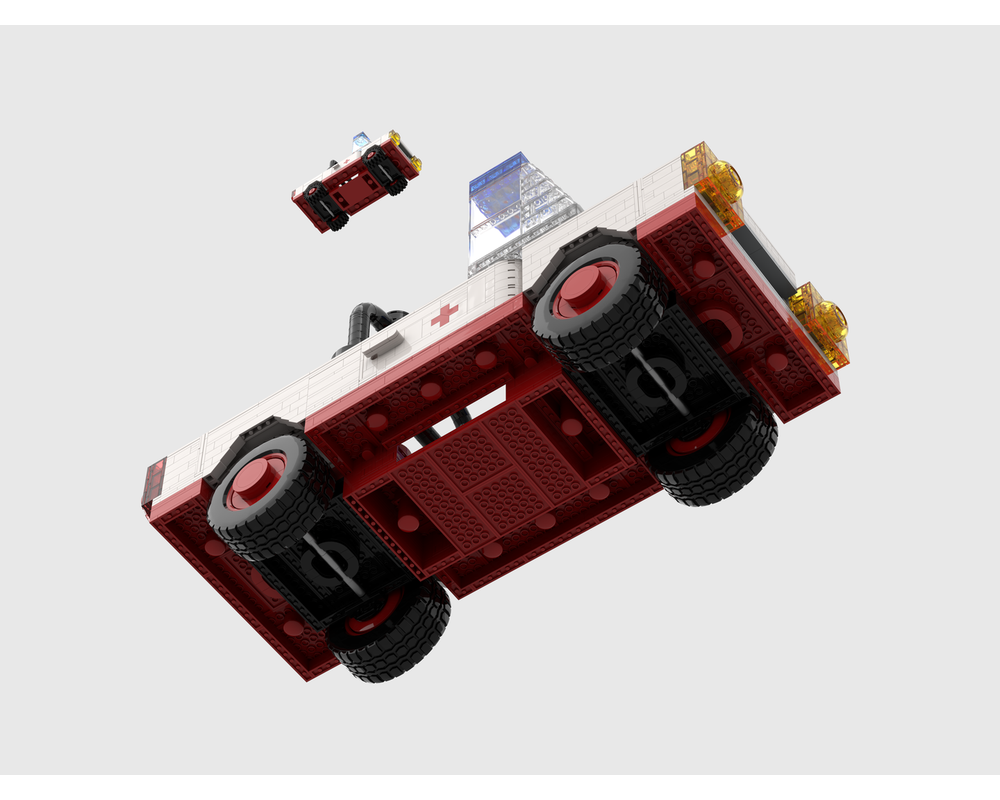 LEGO MOC 6629 Up-Scaled ambulance by Briquoleur | Rebrickable - Build ...