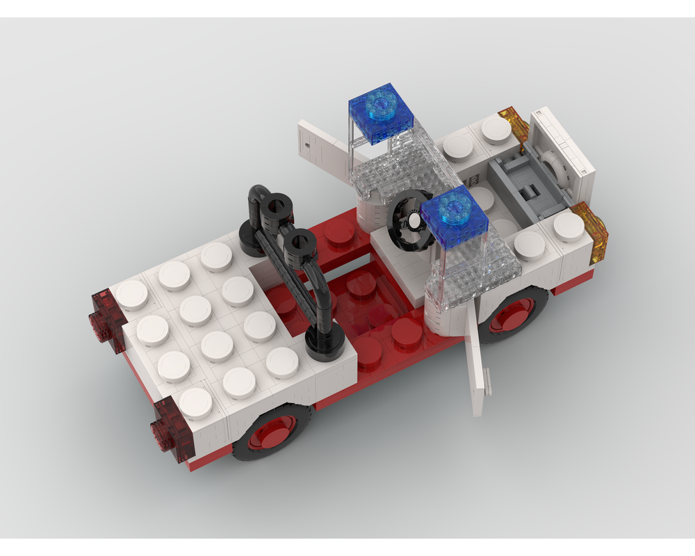 LEGO MOC 6629 Up-Scaled ambulance by Briquoleur | Rebrickable - Build ...