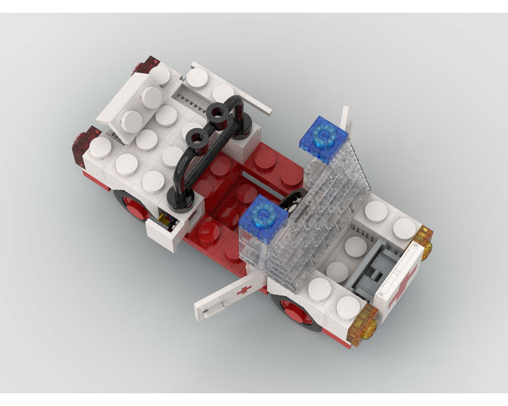 LEGO MOC 6629 Up-Scaled ambulance by Briquoleur | Rebrickable - Build ...
