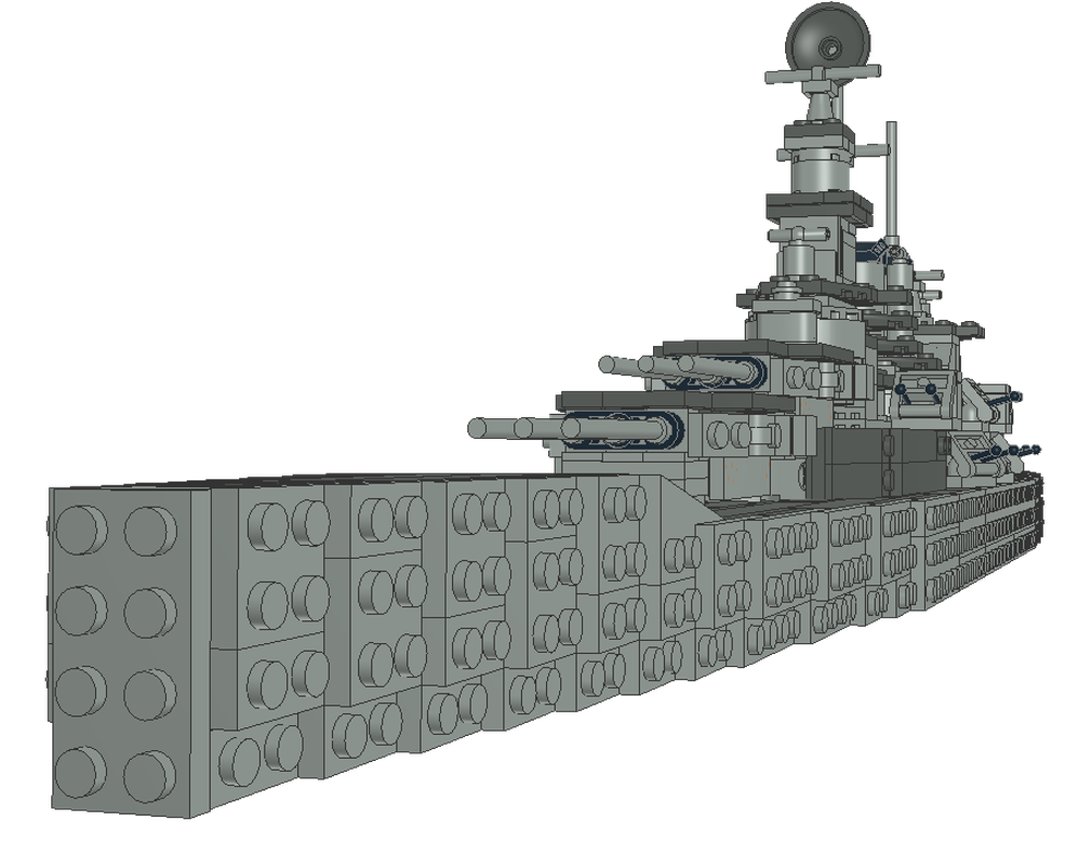 LEGO MOC USS North Carolina by Bortmortimer | Rebrickable - Build with LEGO