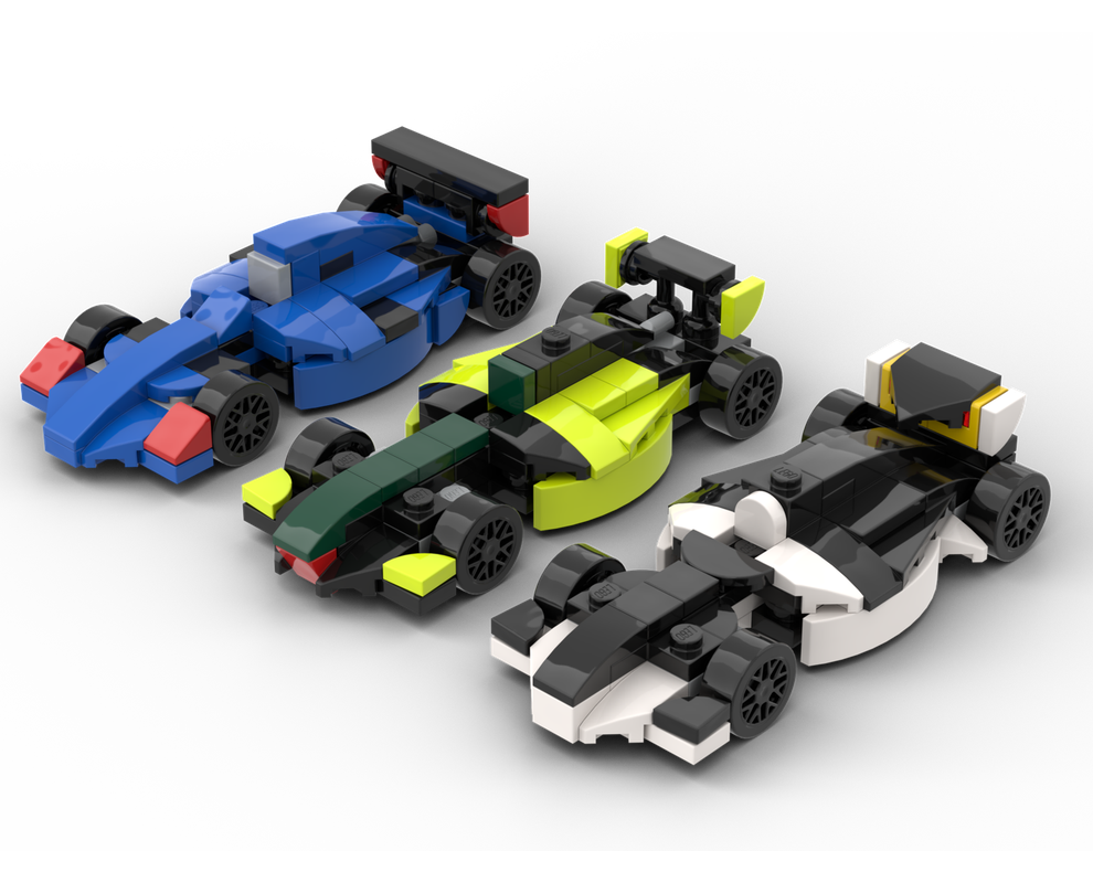 LEGO MOC F1 cars from 30343 30434 and 30657 by SomeDude | Rebrickable ...
