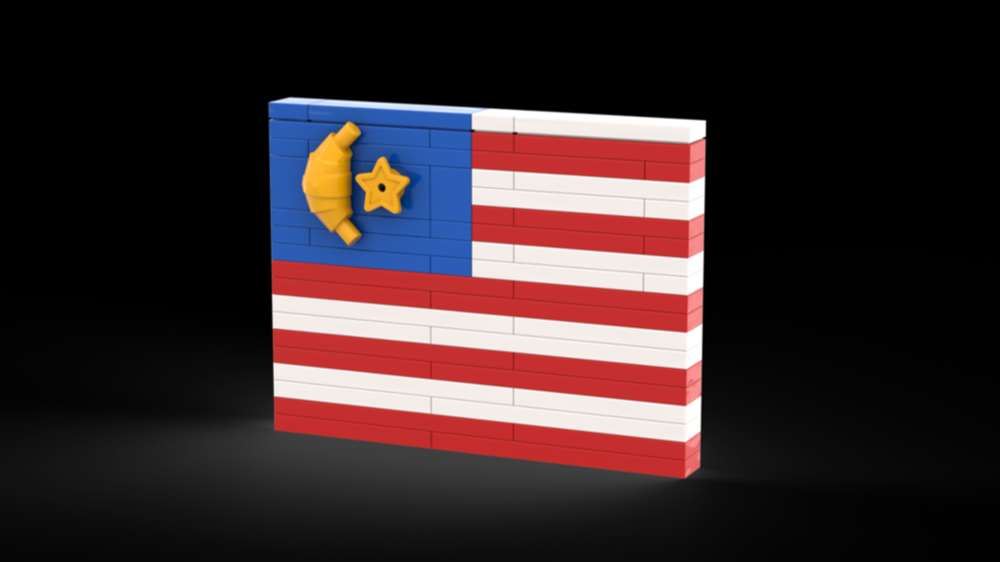 LEGO MOC Flag of Malaysia by MiniLeague | Rebrickable - Build with LEGO