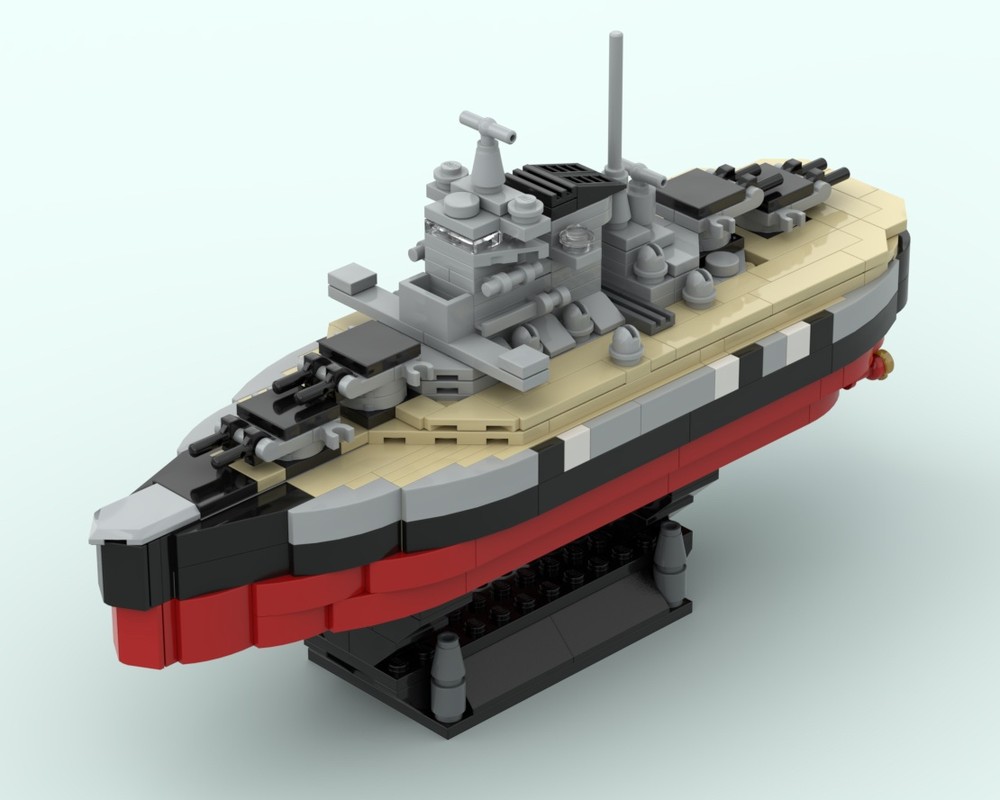 LEGO MOC Battleship Bismarck Super Deformed by AlessandroMaffioli ...