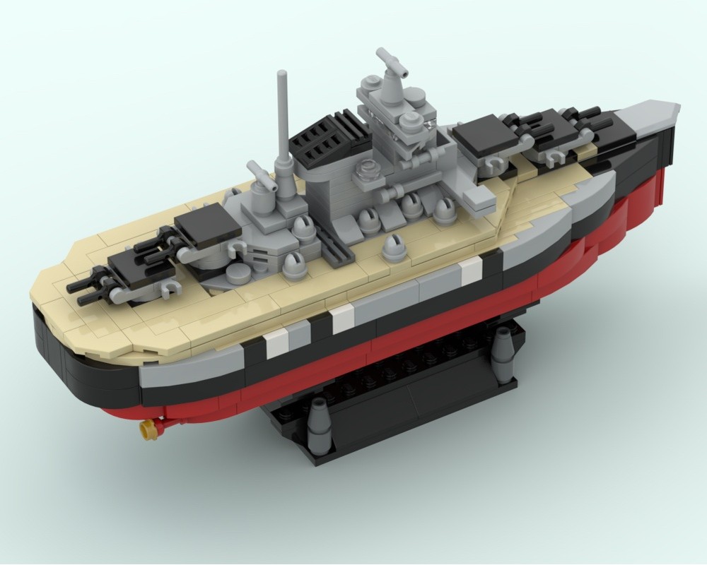 LEGO MOC Battleship Bismarck Super Deformed by AlessandroMaffioli ...