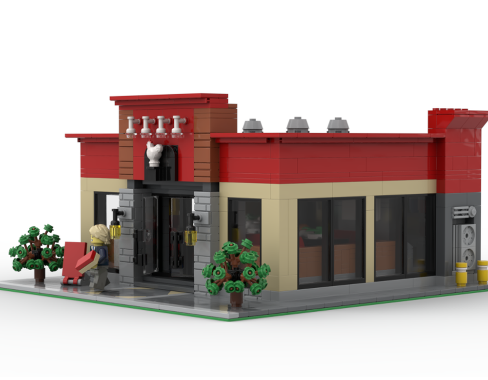 LEGO MOC Rotisserie Chicken Restaurant by Alolex1 | Rebrickable - Build ...