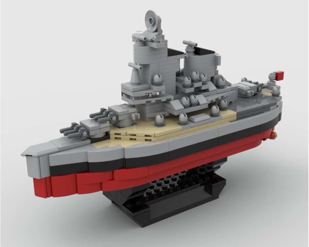 LEGO MOC Battleship U.S Missouri BB-63 Super Deformed by ...